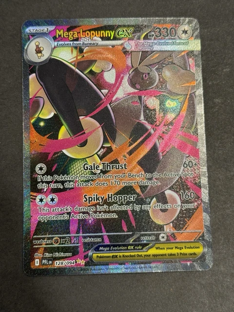 POKEMON MEGA LOPUNNY EX 128/094 Phantasmal Flames SPECIAL ILLUSTRATION ...