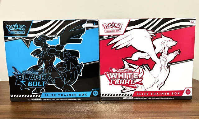 POKEMON BLACK BOLT & White Flare Elite Trainer Box ETB Set (2) $279.60 ...