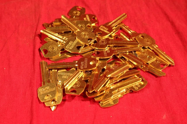 LOT OF 40 SARGENT- Minute Key S22, S-22, u07 Blanks, Locksmiths. BRASS ...