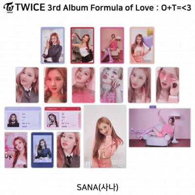 TWICE 3RD ALBUM Formula of Love : O+T= 3 Official Photocard Sana KPOP K-POP £8.53 - PicClick UK