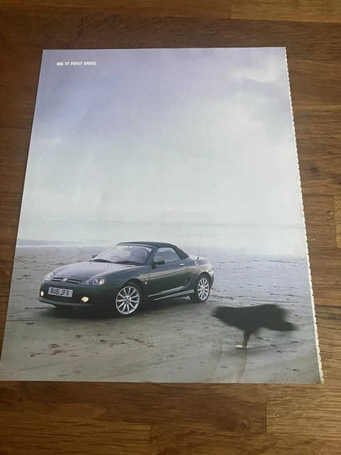 ORIGINAL 2002 MG TF MGF Magazine Picture Poster Frame Ready Wall Art ...