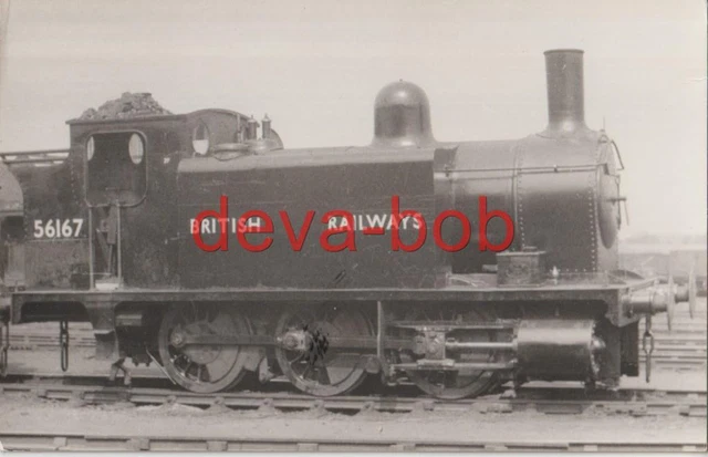 RAILWAY PHOTO LMS 2F 56167 Balornock Shed c1949 Caledonian Dock 0-6-0T ...