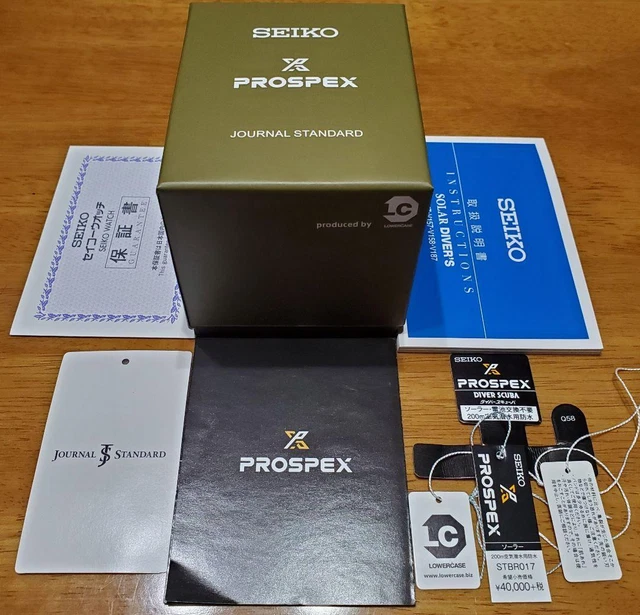 SEIKO PROSPEX V147-0BZ0 STBR017 Journal Standard Divers 200m Solar Mens ...