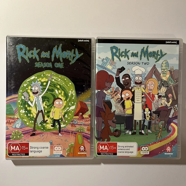 RICK AND MORTY Seasons 1 2 DVD Region 4 Adult Swim Cartoon Comedy ...