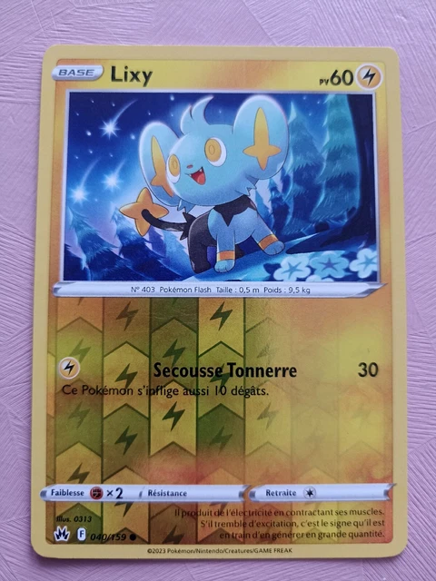 CARTE POKÉMON LIXY Reverse 040/159 Zénith Suprême FR Neuf EUR 1,00 - PicClick FR
