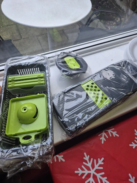 KITCHEN IDEAS 16PCS Veggie Slicer Chopper Dicer Grater Set Mandoline ...