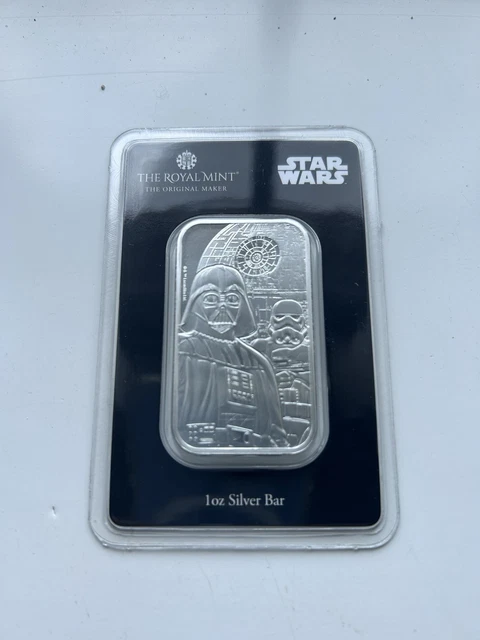 STAR WARS DARK Side 1oz Silver Bar £109.90 - PicClick UK