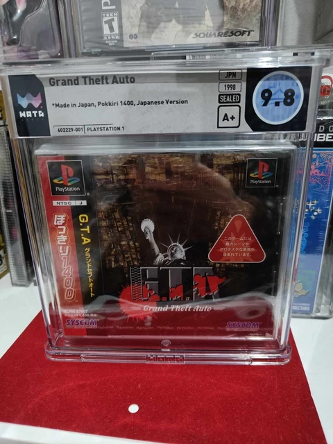 GTA 1 GRAND theft auto ps1 psone playstation ntsc jap new sealed WATA 9 ...