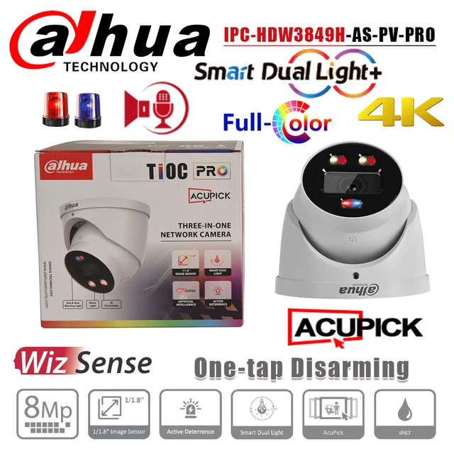 ORIGINAL DAHUA 8MP 4K WizSense Tioc Acupick IP Camera IPC-HDW3849H-AS ...