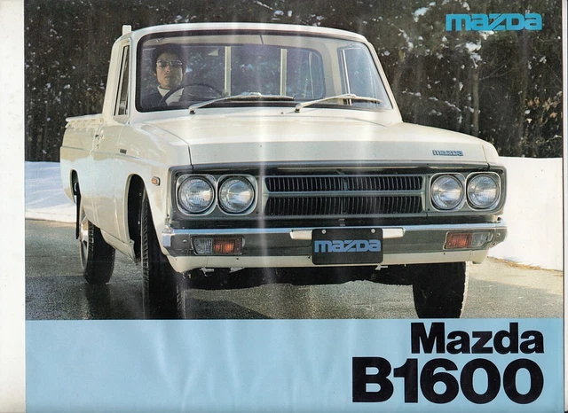 1976 MAZDA B1600 PICKUP UTE B-SERIES Japanese Brochure in English EUR ...
