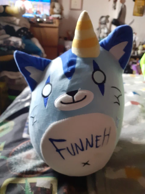 ItsFunneh The Krew Blue Funneh Plushie Squishable Plush 10" Bear ...
