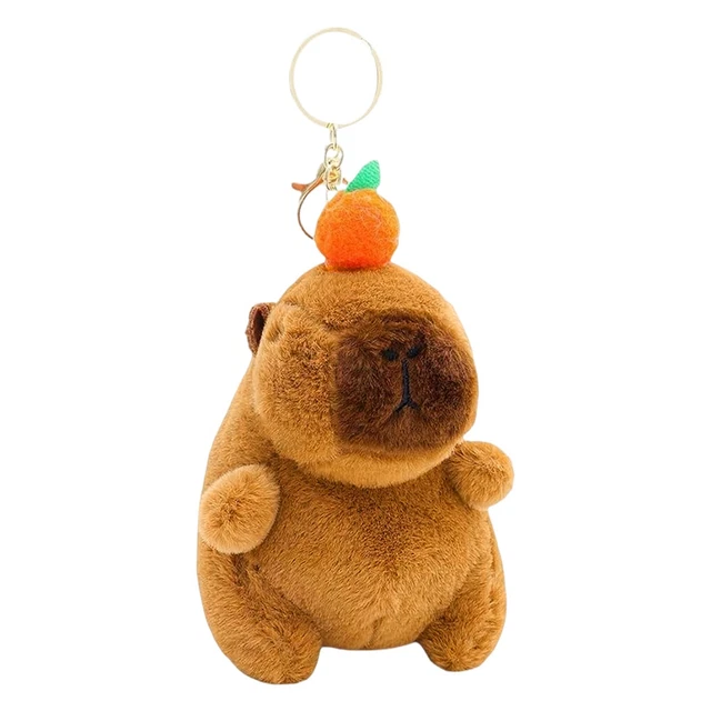 TAIL WAGGING CAPYBARA Plush Keychain Toy Capybara Stuffed Animals Cute ...