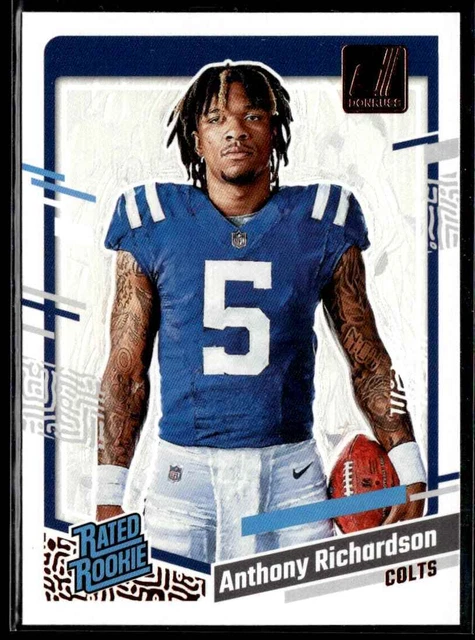 2023 TOILE RECRUE classée Donruss Anthony Richardson RC Colts d ...