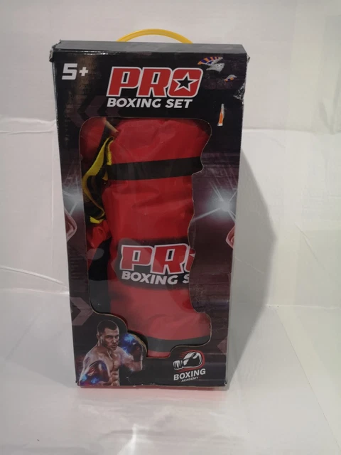 CHILDRENS BOXING ACADEMY Pro Boxing Set With Boxing Gloves & Punch Bag ...