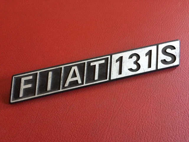 FIAT 131 S Logo Emblem Frieze Coat Of Arms Written Plate Badge Plate ...