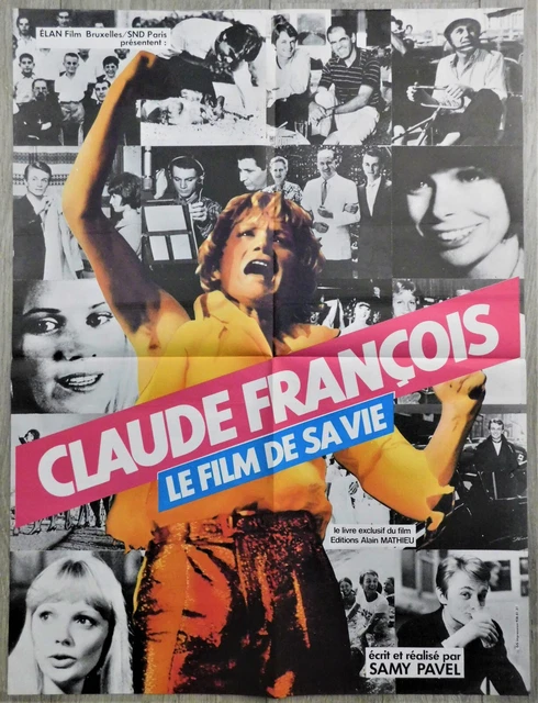 CLAUDE FRANÇOIS LE Film de sa Vie Affiche ORIGINALE Poster 60x80cm ...