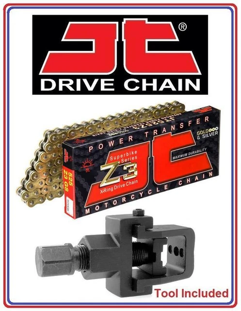 YAMAHA XSR900 16-20 JT Z3 Super Heavy Duty Gold X-Ring Chain 525x110 ...