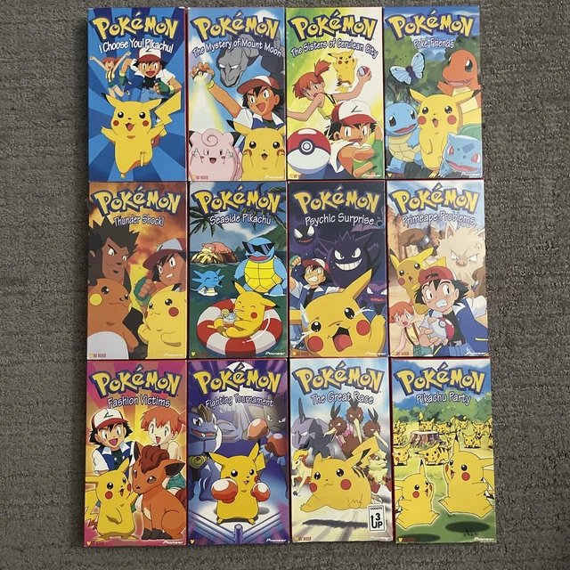 LOT VHS POKÉMON Vintage Pika-0001-0012D - Deux sont scellés ! EUR 206 ...