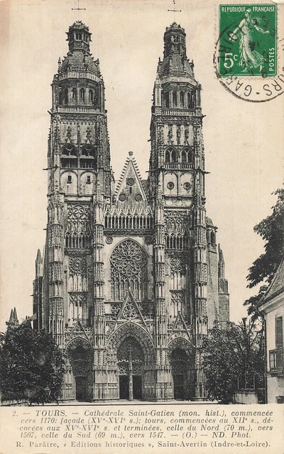 37 TOURS LA Cathedrale Saint Gatien EUR 5,90 - PicClick FR