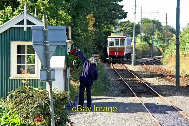 PHOTO 6X4 MANX Electric Railway, Baldrine Station A local resident ...
