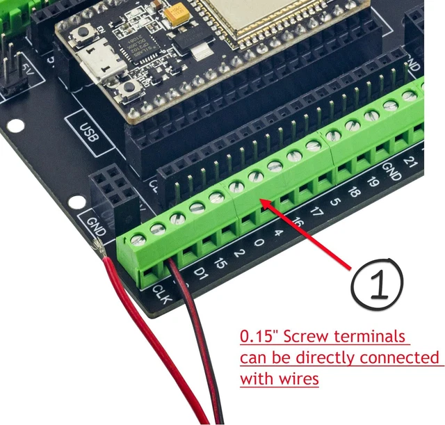 ESP32 BREAKOUT BOARD 3Types Output GPIO Expansion for ESP32-DevKitC ESP ...