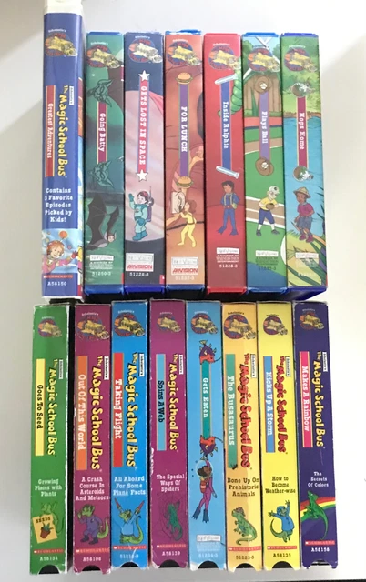 THE MAGIC SCHOOL Bus VHS Lot 15 Tapes 90s 2000s Scholastic Animation ...