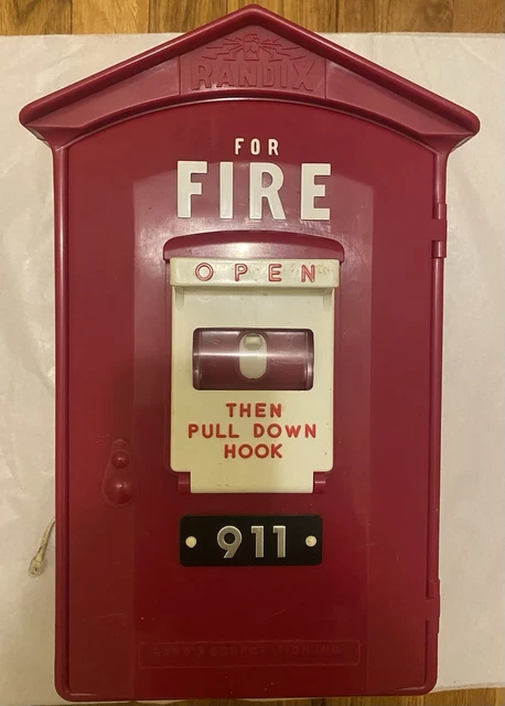 VINTAGE PUSH BUTTON Fire Alarm Fb-911 Telephone Landline Serial No O474 ...