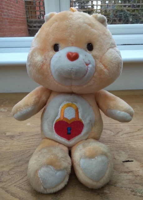 VINTAGE SECRET BEAR original 1980s 13" Care Bear soft plush toy Kenner ...