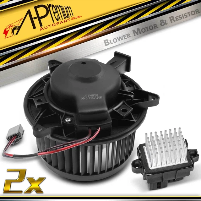 2PCS FRONT HVAC Blower Motor w/ Wheel & Resistor Kit for Buick Verano ...