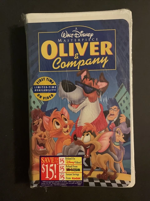 OLIVER AND COMPANY (VHS, 1996) Walt Disney Masterpiece Collection New ...