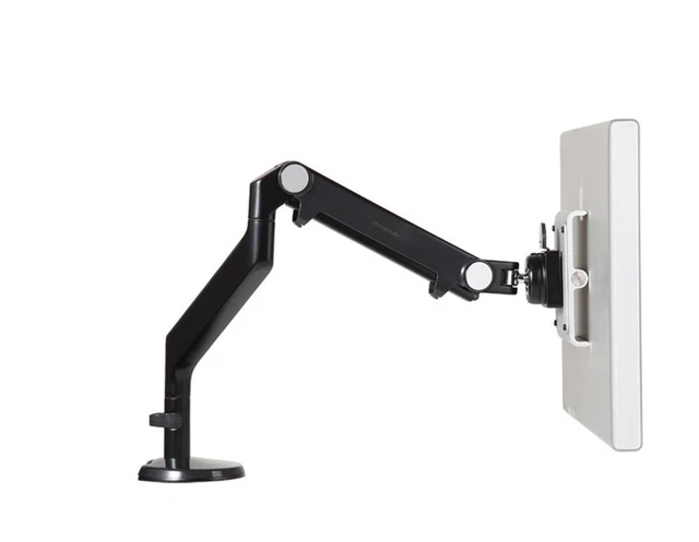 BRAS DE MONITEUR Humanscale M2 - support pince deux pièces, noir avec ...