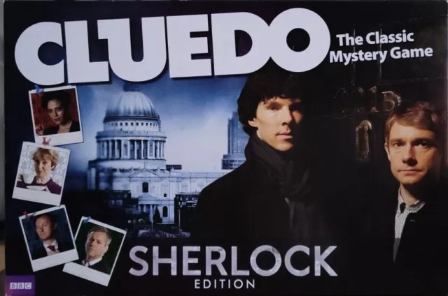 CLUEDO CLASSIC MYSTERY Board Game Sherlock Edition Hasbro 2012 COMPLETE ... CLUEDO CLASSIC MYSTERY Board Game Sherlock Edition Hasbro 2012 COMPLETE ...