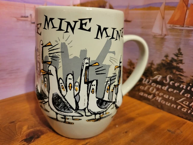 DISNEY PARKS PIXAR Finding Nemo Mine Mine Mine Mug 3D Seagull Mint ...