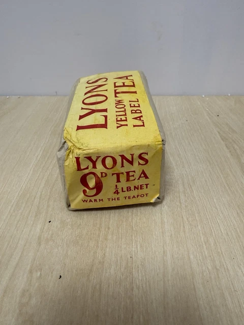 ORIGINAL 1960S LYONS Tea Yellow Label Packaged £5.42 - PicClick UK
