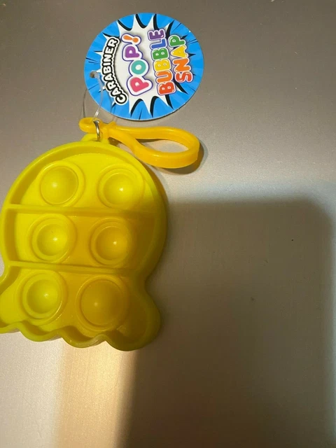 10 CARABINER Push Pop Bubble Snap Sensory Fidget Toy Stress Relief ...