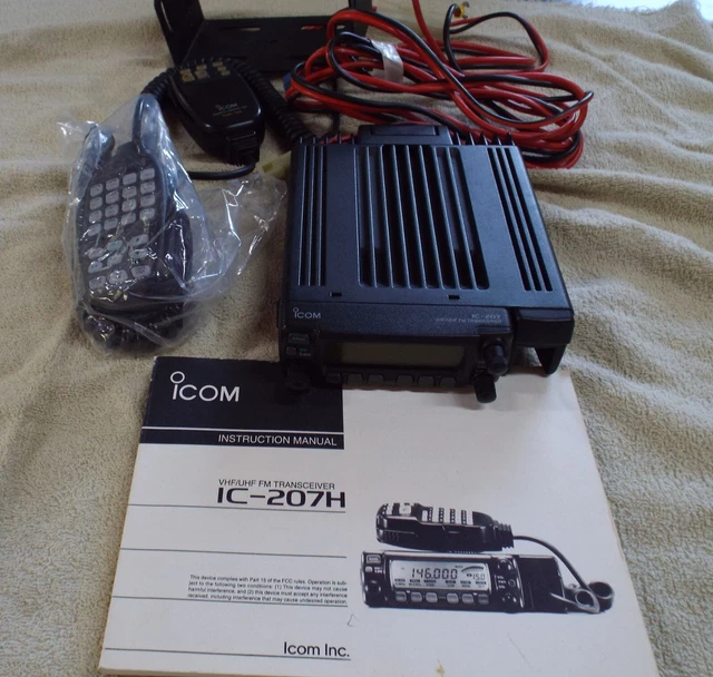 ICOM IC-207H DUAL Band Mobile Transceiver, In Very Good Used Condition. £134.88 - PicClick UK