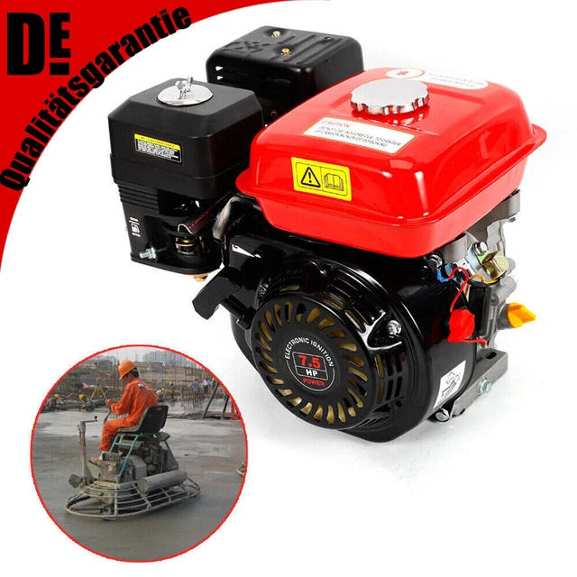 7 PS 4-TAKT Gas Motor Horizontale Benzinmotor Einzelzylinder ...