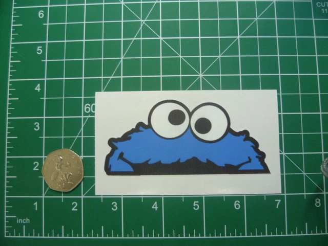 COOKIE MONSTER PEEPING Eyes Sticker Car Sticker Peeker Graphics,Decals ...