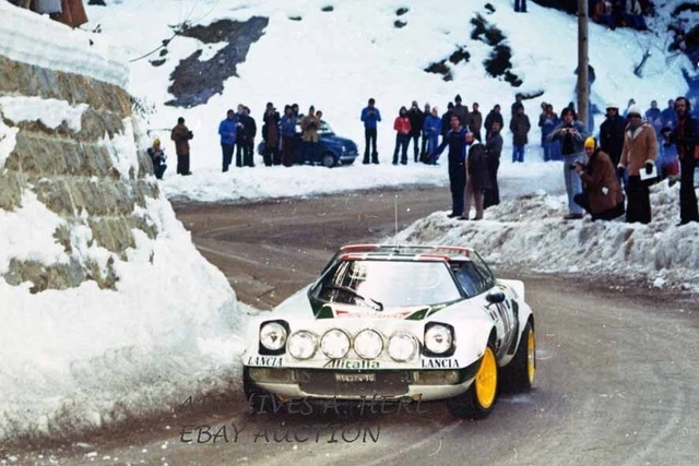 LANCIA STRATOS RALLY Car 1976 Monte Carlo Rallye photograph auto racing ...