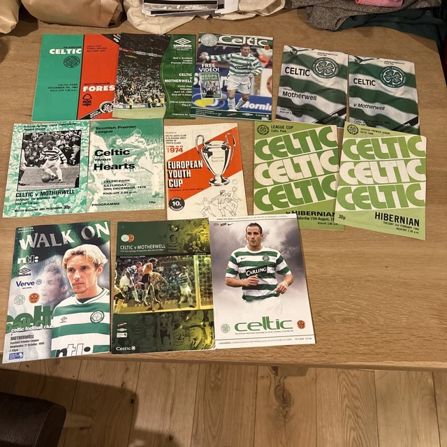 CELTIC FOOTBALL CLUB Programme Collection £5.00 - PicClick UK