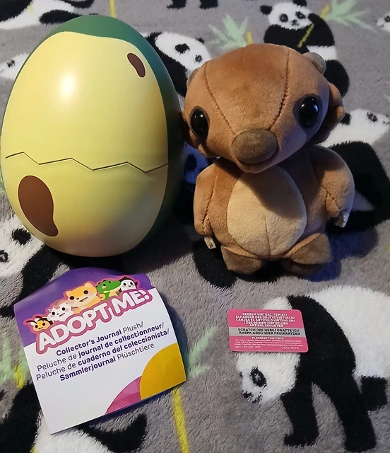 ADOPT ME! MYSTERY Pets Ground Sloth Plush Brand New Opened-With Roeblox ...