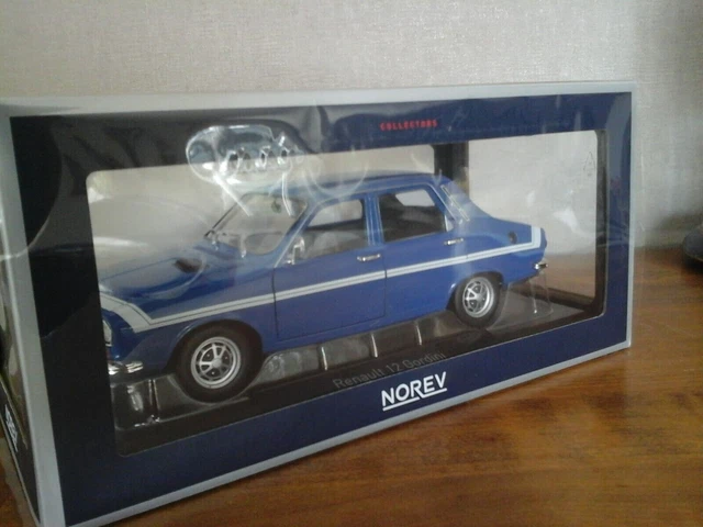 Norev Pack Renault 12 Gordini 1971 - Miniature 1/18ème Bleu De France ...