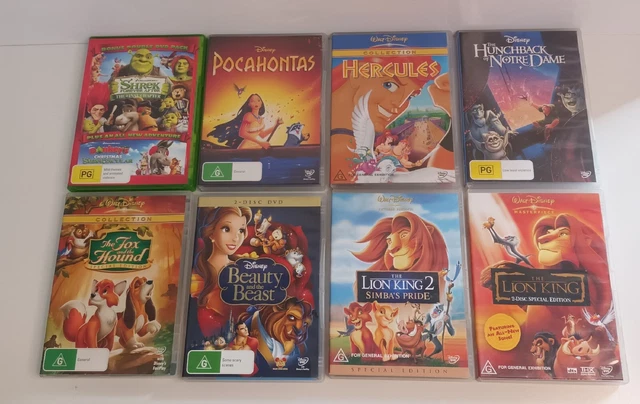 DISNEY CLASSICS DVD Bundle x8 Lion King, Hercules, Shrek Some Special ...
