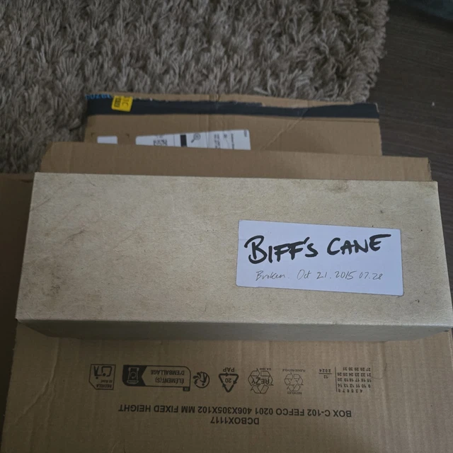 BACK TO THE Future Movie Prop Replica Biff Tannens Broken Cane £363.72 ...