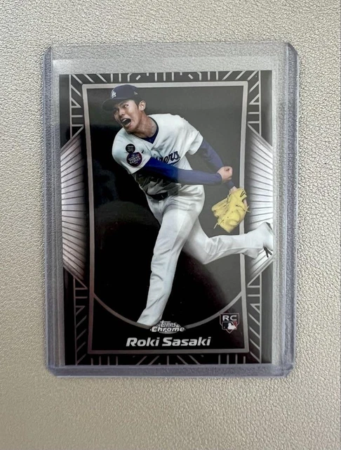 2025 TOPPS CHROME Baseball Roki Sasaki Shadow Etch Used, MLB Dodgers ...