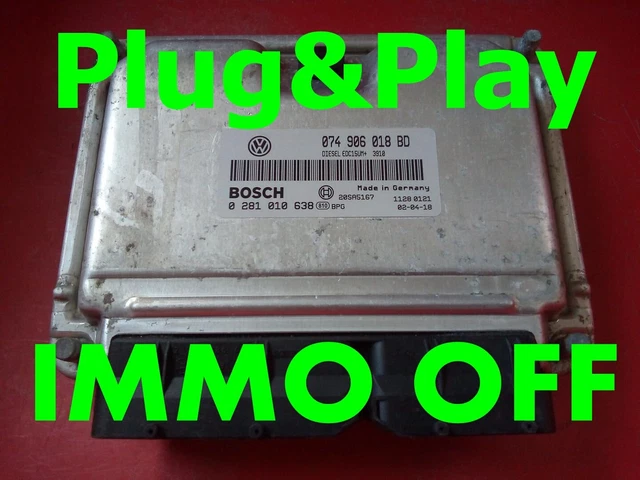 IMMO OFF / Plug&Play VW LT 2.5 TDI ECU 074906018BD - 0281010638 ...