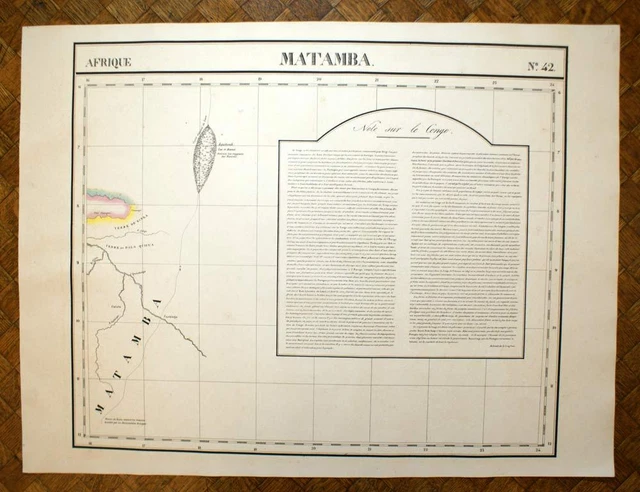 ANGOLA KINGDOM OF MATAMBA Map Africa No. 42 VANDERMAELEN 1827 £54.06 ...