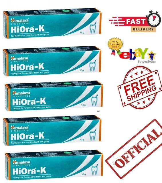 HIMALAYA HIORA K Toothpaste For Teeth & Sensitive Teeth FREE SHIP 50g x ...