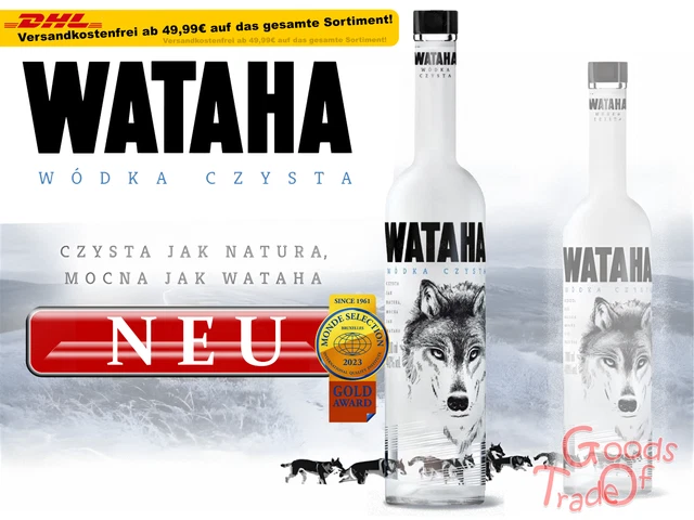 WATAHA - VODKA / Wodka aus Polen / 500ml - 0,5L - 40% / excl. 6 x Red ...