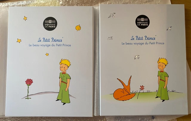 LOT LE PETIT Prince et le renard et la Rose Euro Argent Colorisée ...